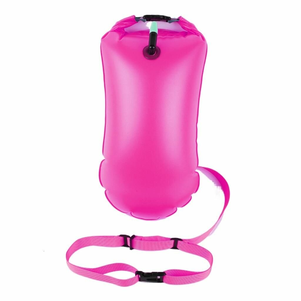 Водонепроницаемый плавательный буй, розово-красный
