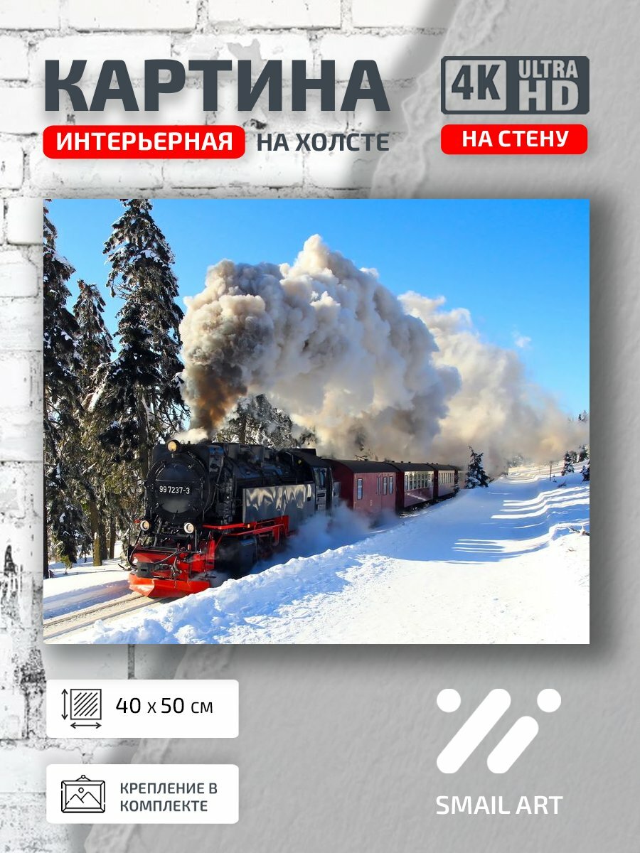 Картина на холсте интерьерная 40 на 50 на стену Дым smoke для студии атмосфера интерьер