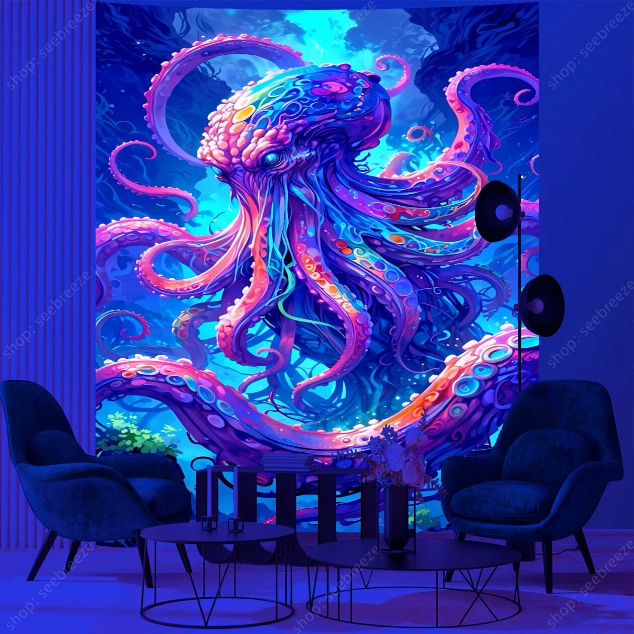 Гобелен "Осьминог", полиэстер