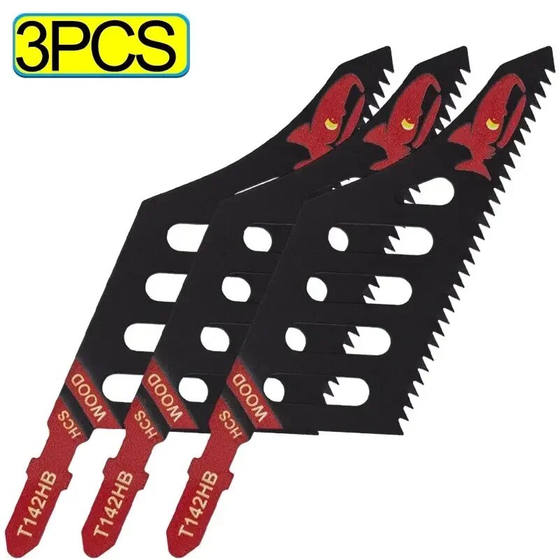 Лобзиковые полотна T142HB из высокоуглеродистой стали для дерева 3PCS-(Style A)