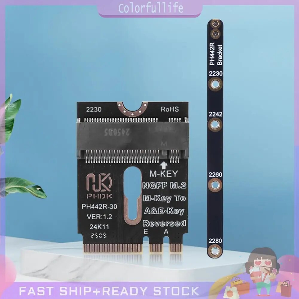 APWIKOGER PCI-E 4.0 Адаптер SSD M.2 A+E к NVME