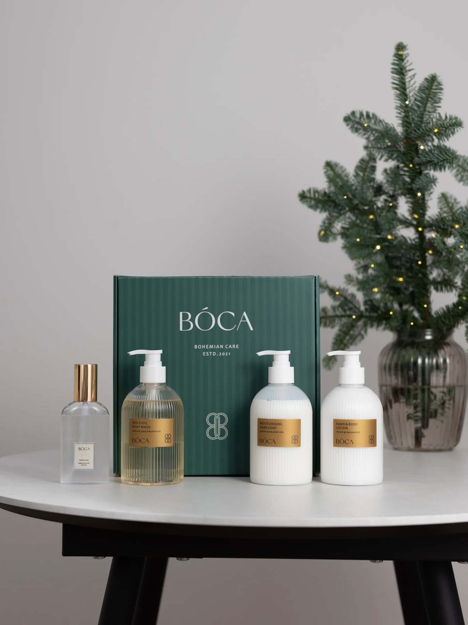 Подарочный бокс AROMA EVERYDAY SPA: крем-мыло, лосьон, гель-масло для душа, Масло-эликсир для волос