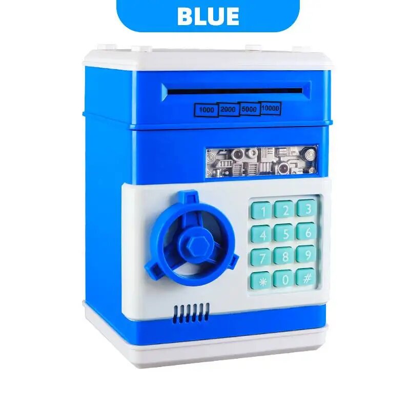 Электронный сейф-банкомат с паролем, Blue