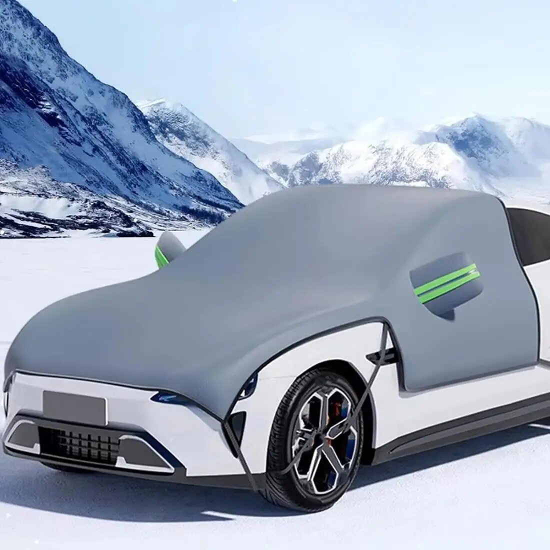 Автомобильный чехол, зимний снежный щиток для лобового стекла и капота, автомобильный ледяной щиток, снег, подходит для чехла на лобовое стекло