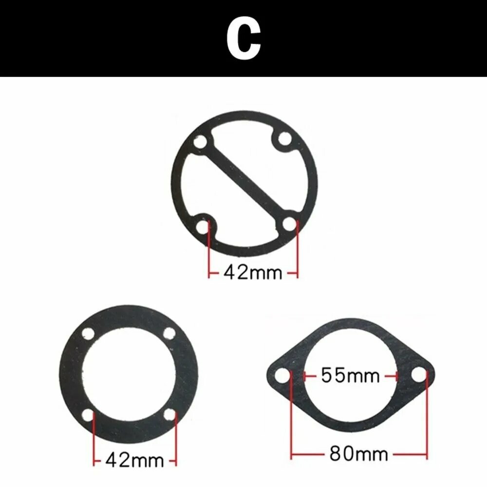 Основание головки блока цилиндров Воздушного компрессора 3 в 1 Пластина клапана Прокладки Шайбы