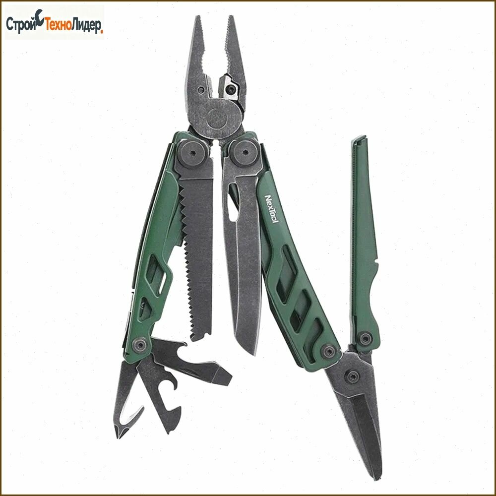 Мультитул NexTool Flagship Pro 16 функций темно-зеленый для туризма
