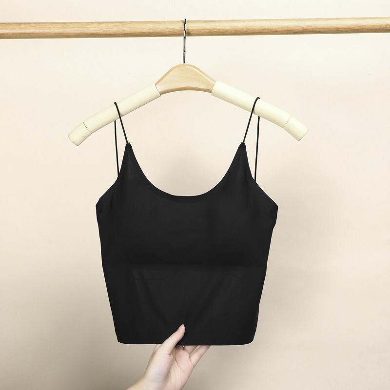 Бони Ледяной Шелк Красота Нижнее Белье Женщины Сексуальный Камзол Жилет Топ с Нагрудной Подушкой Внутренняя Одежда Внешняя Одежда Топ Модный Тонкий Стиль