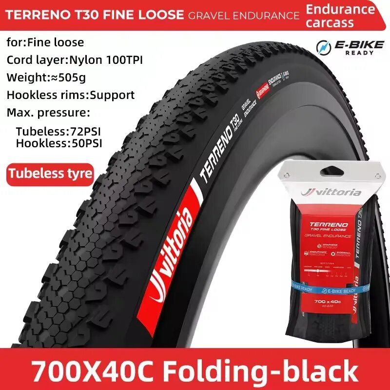 Шины Vittoria TERRENO T50 T30 T10 tubeless T30 700x40c black