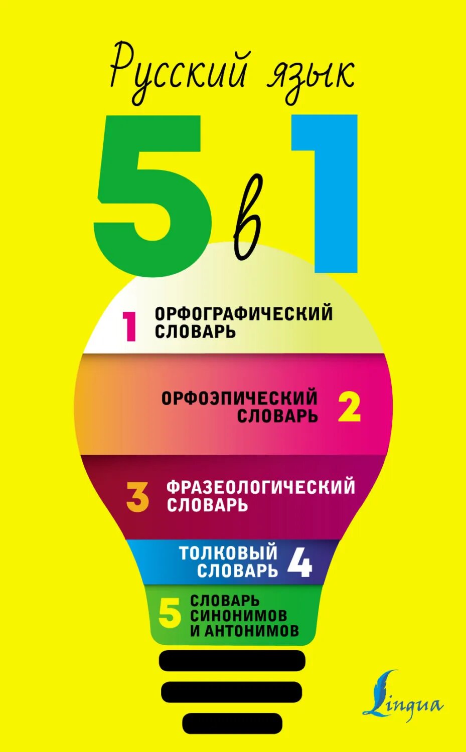 Русский язык. 5 в 1. Орфографический словарь. Орфоэпический словарь. Толковый словарь. Фразеологический словарь. Словарь синонимов и антонимов [Цифровая книга]