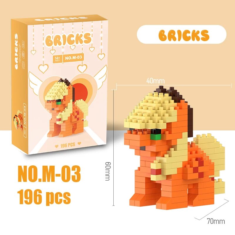 Конструктор BRICKS, дракон, 196 деталей, M03