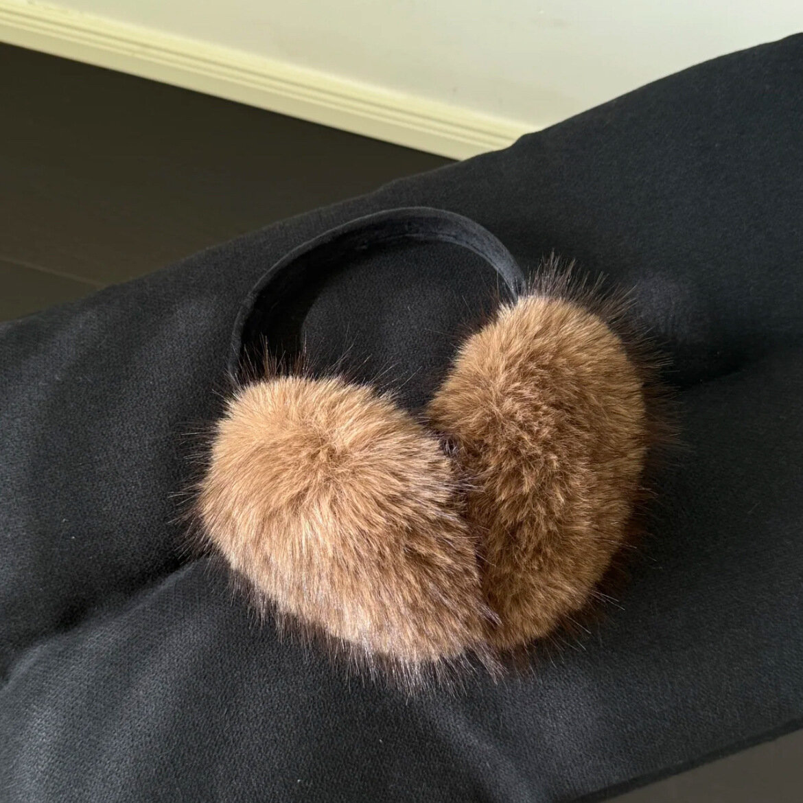 Наушники из искусственного меха лисы в стиле Оуян Нана Чжао Луси, теплые меховые наушники, осенние и зимние унисекс наушники