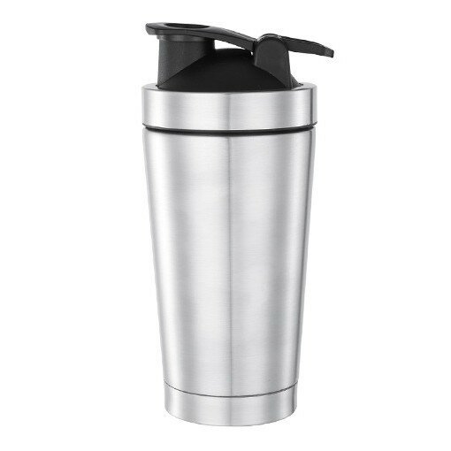 ⭐Двухслойная стальная шейкерная кружка для спорта и фитнеса, кружка для протеинового порошка, портативная кружка с шариком для перемешивания, вакуумная изолированная кружка, автомобильная кружка⭐