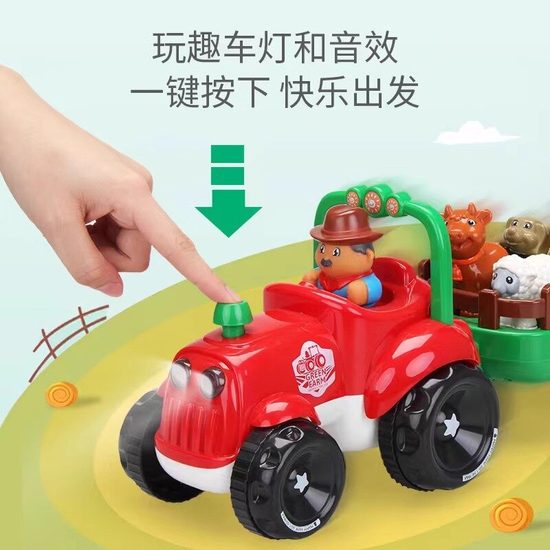 Детский электромобиль Five-Star Fun Joy Farmer, модель фермерского транспорта с животными, игрушка для мальчиков и девочек