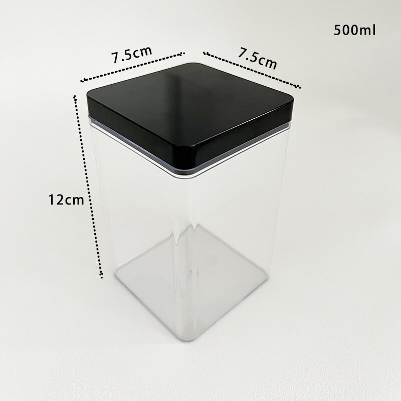 Пластиковая коробка, коробка для хранения, 550 мл, прозрачная коробка, коробка для фигурок, высота 12 см, акриловая, высокая прозрачность, утолщенная