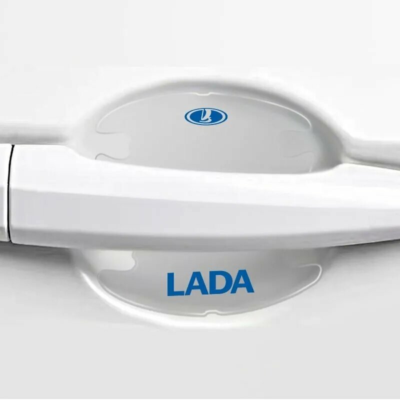 Ручка дверная автомобильная, арт. Наклейка на дверную ручку автомобиля Автомобильные наклейки на дверные ручки с защитой от царапин для лада/ LADA Vesta Granta XRay Kalina Priora NivaLargus Samara, 1 шт.