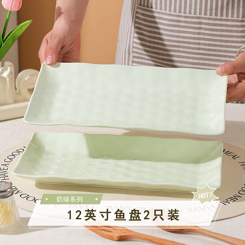 Набор мисок и тарелок с кремовым каменным узором, суповая миска, рисовая миска, простой набор посуды, керамическая миска с высокотемпературным подглазурным цветом, домашняя миска для лапши