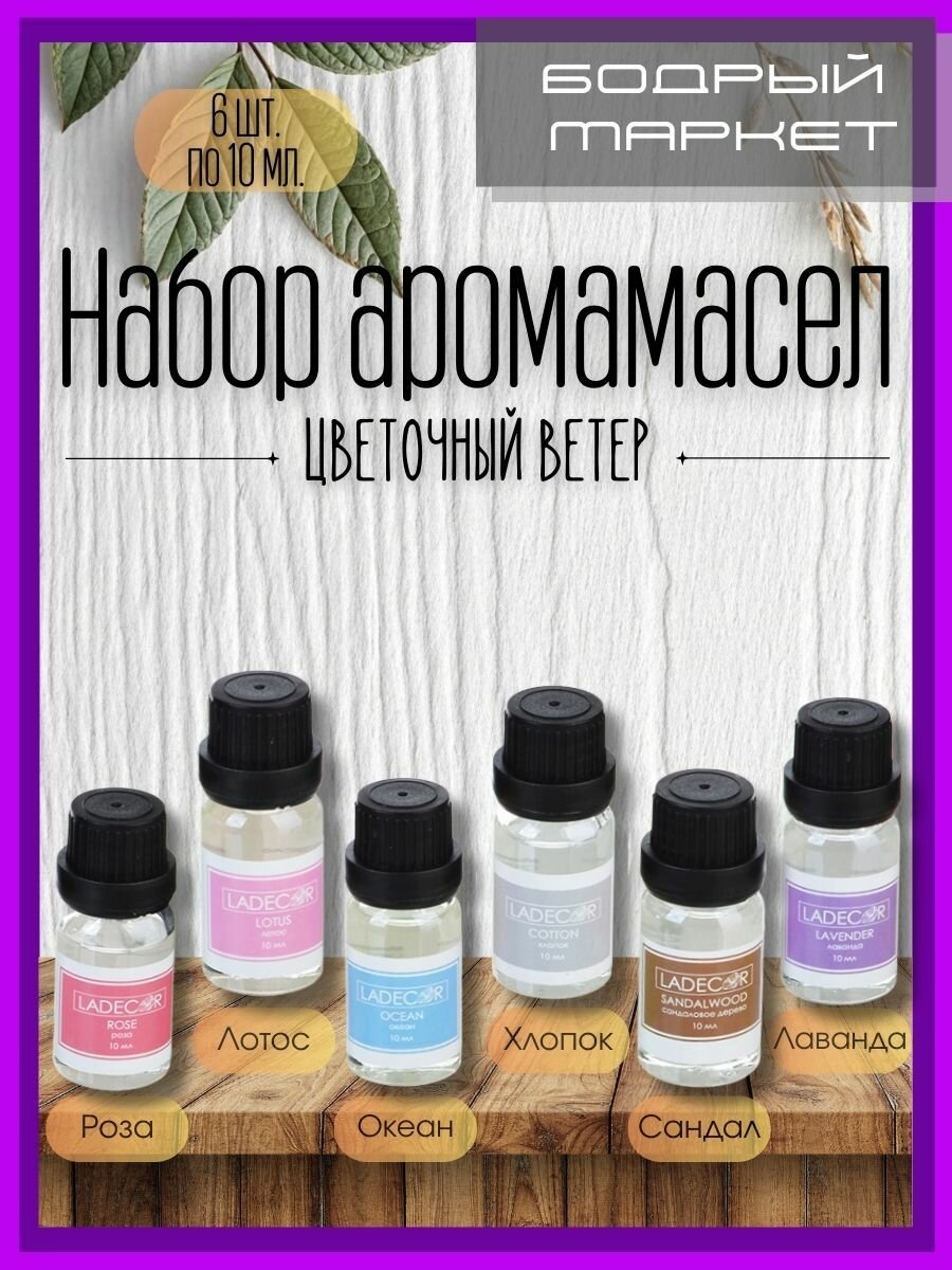 Набор аромамасел "Цветочный ветер"