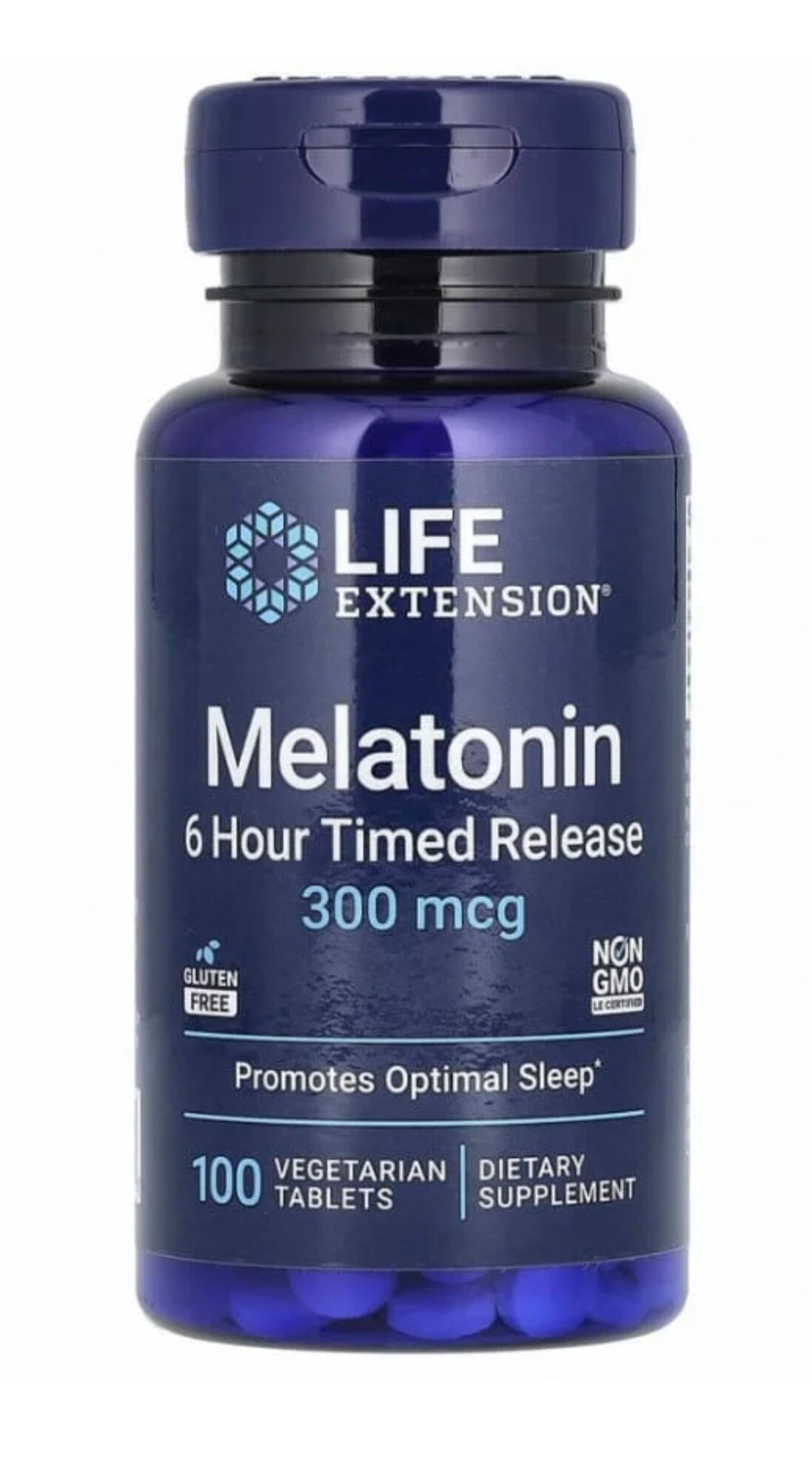 Melatonin 6 Hour Timed Release 300 mcg 100 таблеток