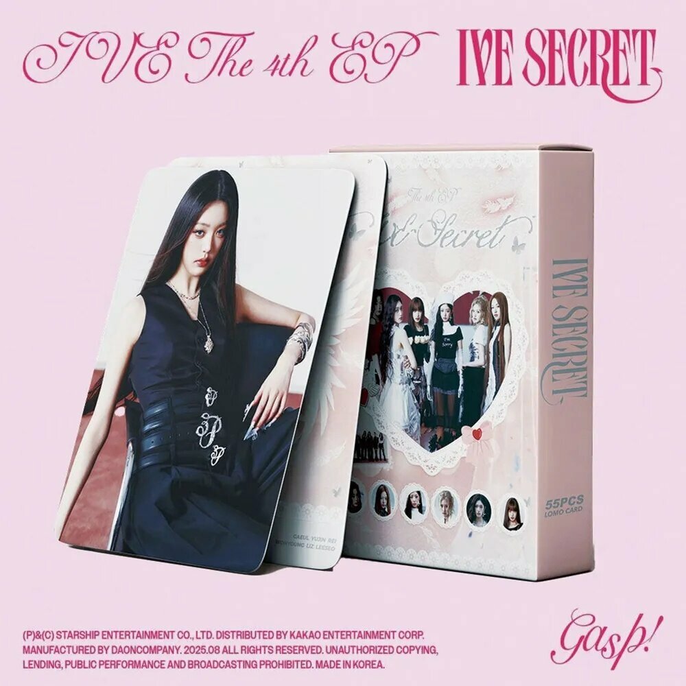 VOFIRROB IVE, 55 LOMO-карточек, 4-й мини-альбом IVE SECRET, K-POP, коллекционный постер 2025 года