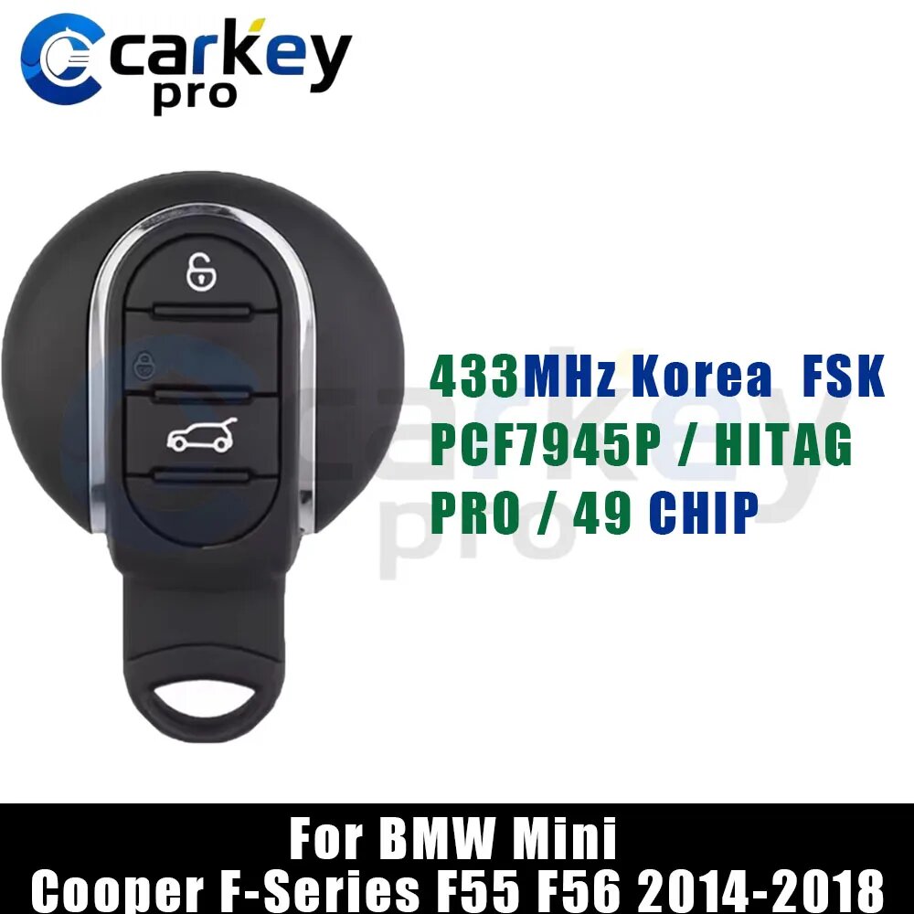 Ключ для BMW Mini Cooper F55 F56 2014-2018, 433MHz Korea FSK