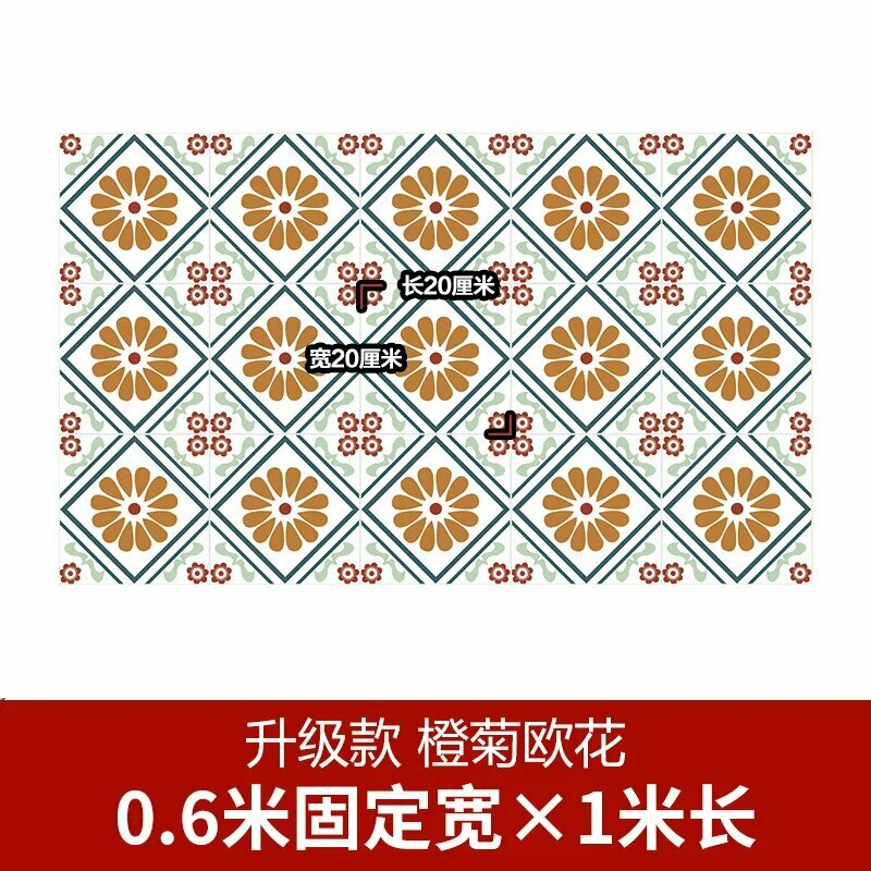 Плитка в европейском стиле, водонепроницаемые обои для ванной, наклейки на пол, пленка для напольной плитки,