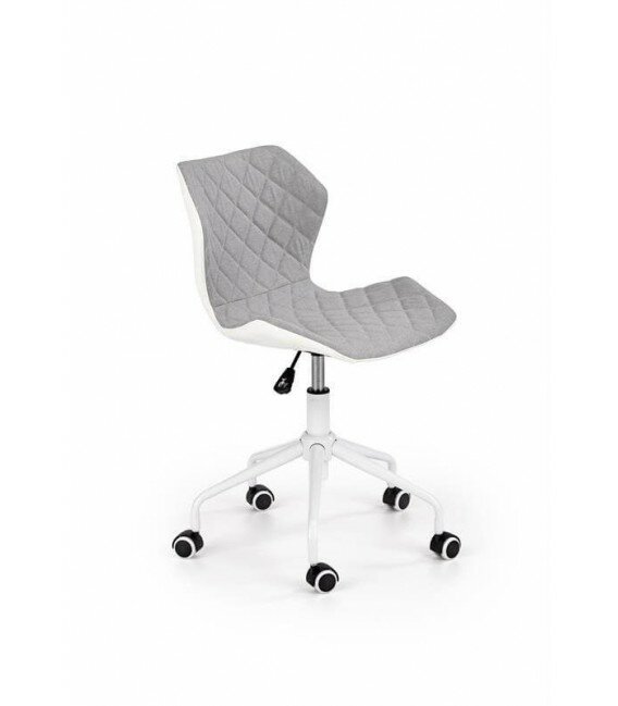 Кресло компьютерное Halmar MATRIX 3 (серо-белый)