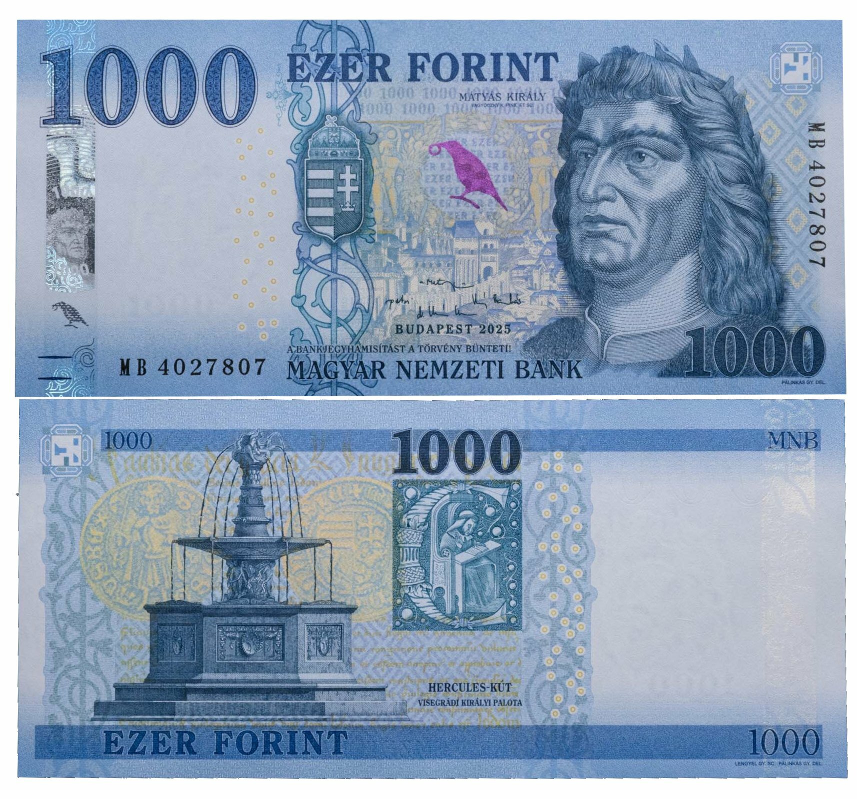 Венгрия 1000 форинтов 2025 Pick **