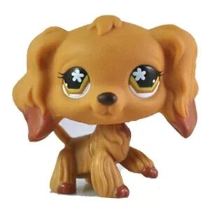 Littlest Pet Shop собачка коричневая, Цвет: 716