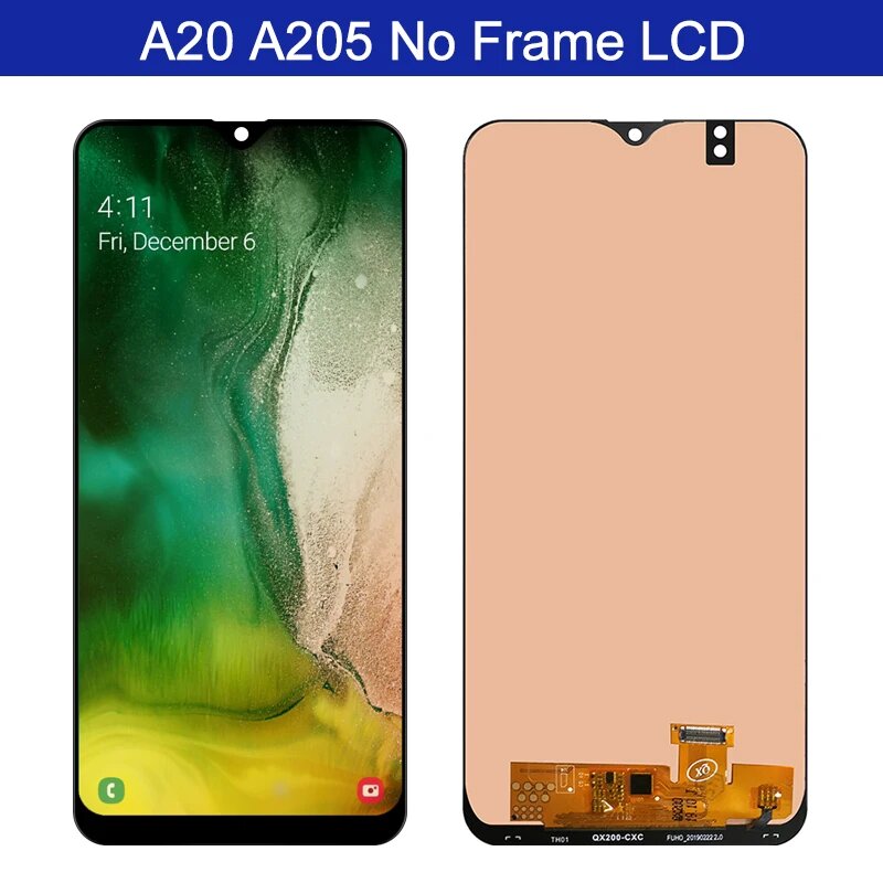 Для SAMSUNG GALAXY A10 A105 A20 A205 A20S A207 A30 A305 A30S A307 A50 A505 A70 A20 TFT No Frame
