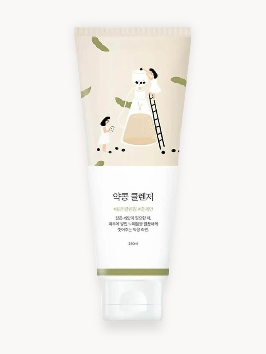 Пенка для умывания антивозрастная ROUND LAB / Roundlab Soybean CLEANSER 150ml / умывалка