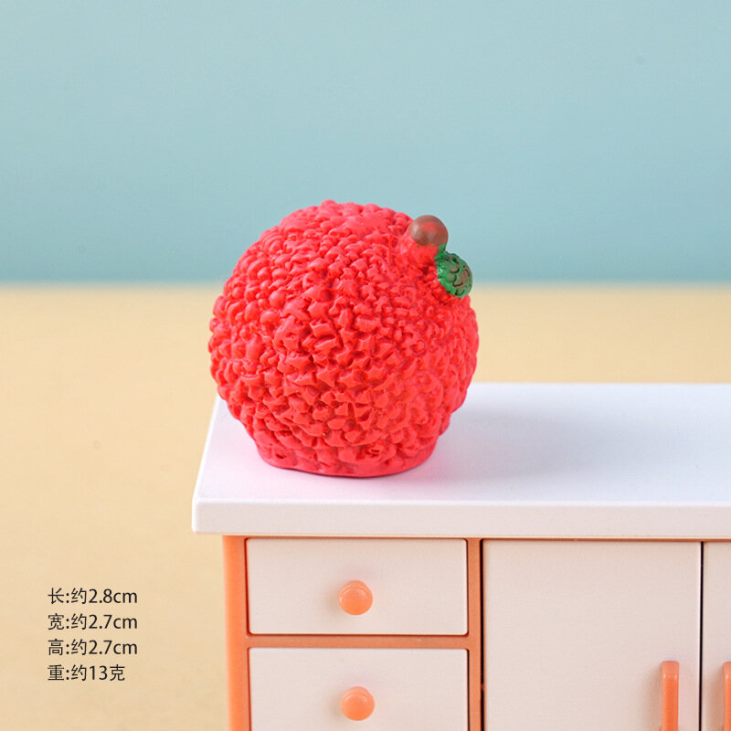 Искусственный Личи Миниатюрная Модель Декор DIY Микроландшафт Игрушка Из Керамики для Дома