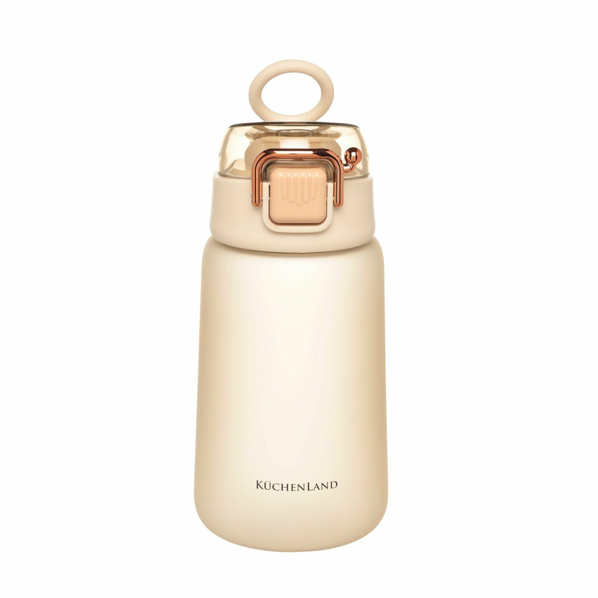 Бутылка для воды, 500 мл, пластик, бежевая, Aquatic, Kuchenland