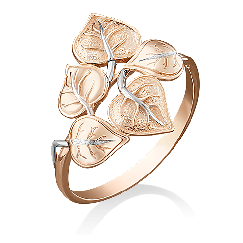 Кольцо, красное золото, 585 проба