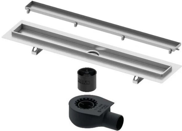 Душевой трап (лоток) Tece TECEdrainline plate 600700 + 650000 + 660016 + 600770 64,5 см, с решеткой, под плитку, хром