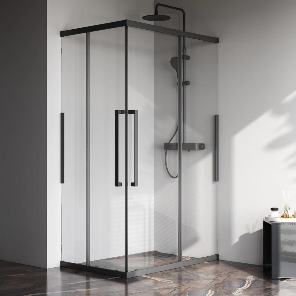 Душевой уголок 117,8x77,8 см Am.Pm Func W84G-403-12080-BT прозрачное