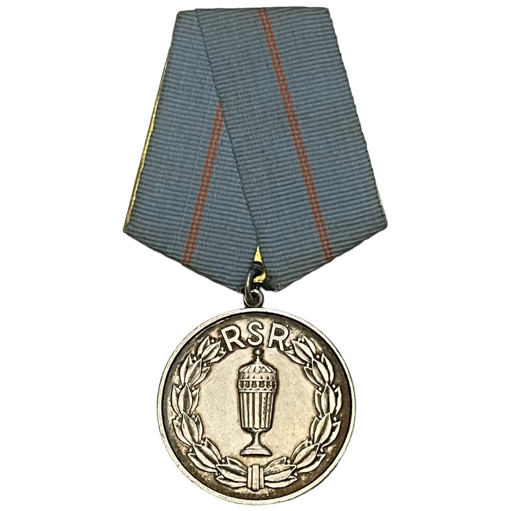 Румыния, медаль "За спортивные заслуги" (RSR) серебряная степень, 1965-1990 гг.