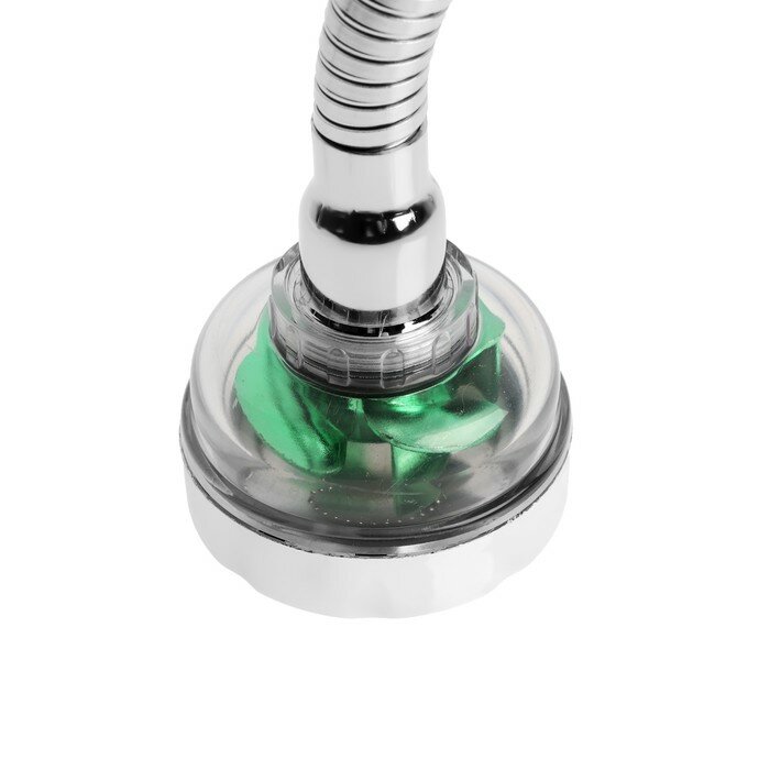 Аэратор ZEIN Z3633-1, на гибком шланге, с красным вентилятором