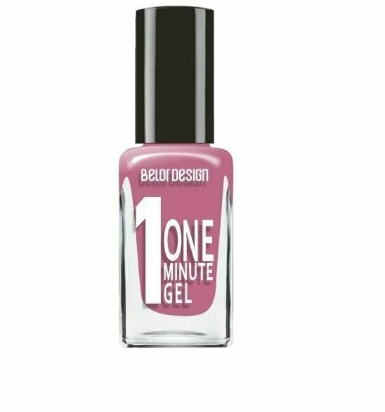 Belor Design Лак для ногтей One minute gel, тон 216 темно-пурпурный , 10 мл