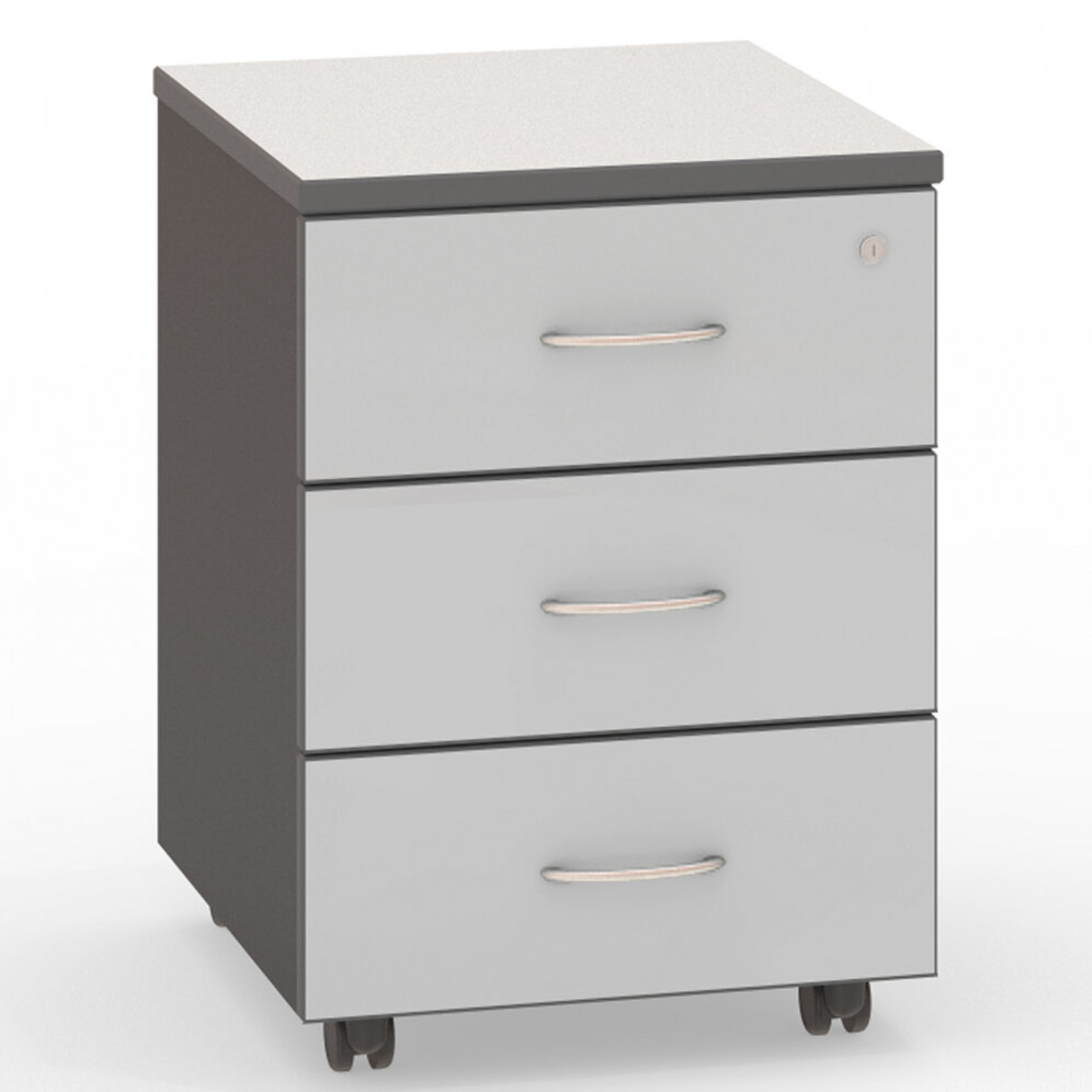 Тумба выкатная Стратегия серая