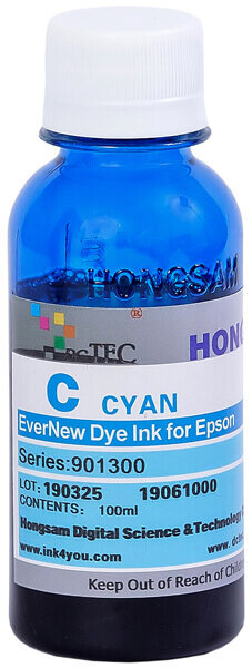Чернила DCTec водорастворимые Epson L800 EverNew Cyan (голубой) 100 мл