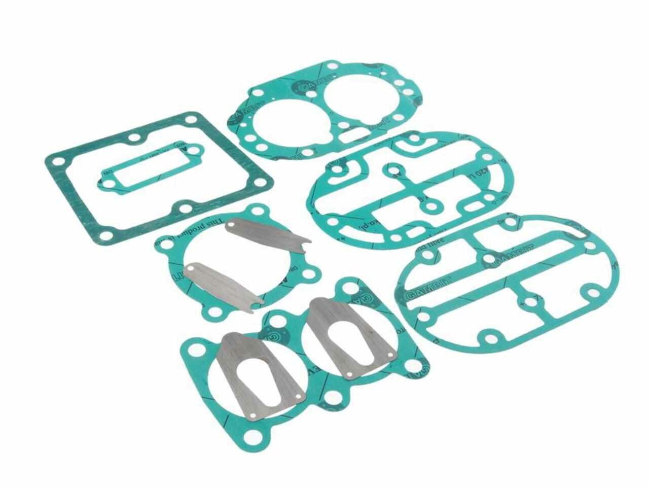 Ремкомплект КАМАЗ компрессора (2 цилиндрового) №1 (прокладка 7шт, клапан 4шт.), 5320-3509015-10 №1 РК, ракурс
