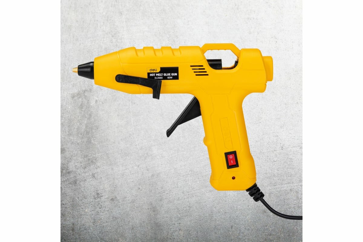 DELI Клеевой пистолет DL2560 (60Вт, диаметр стержня 11мм) 102981
