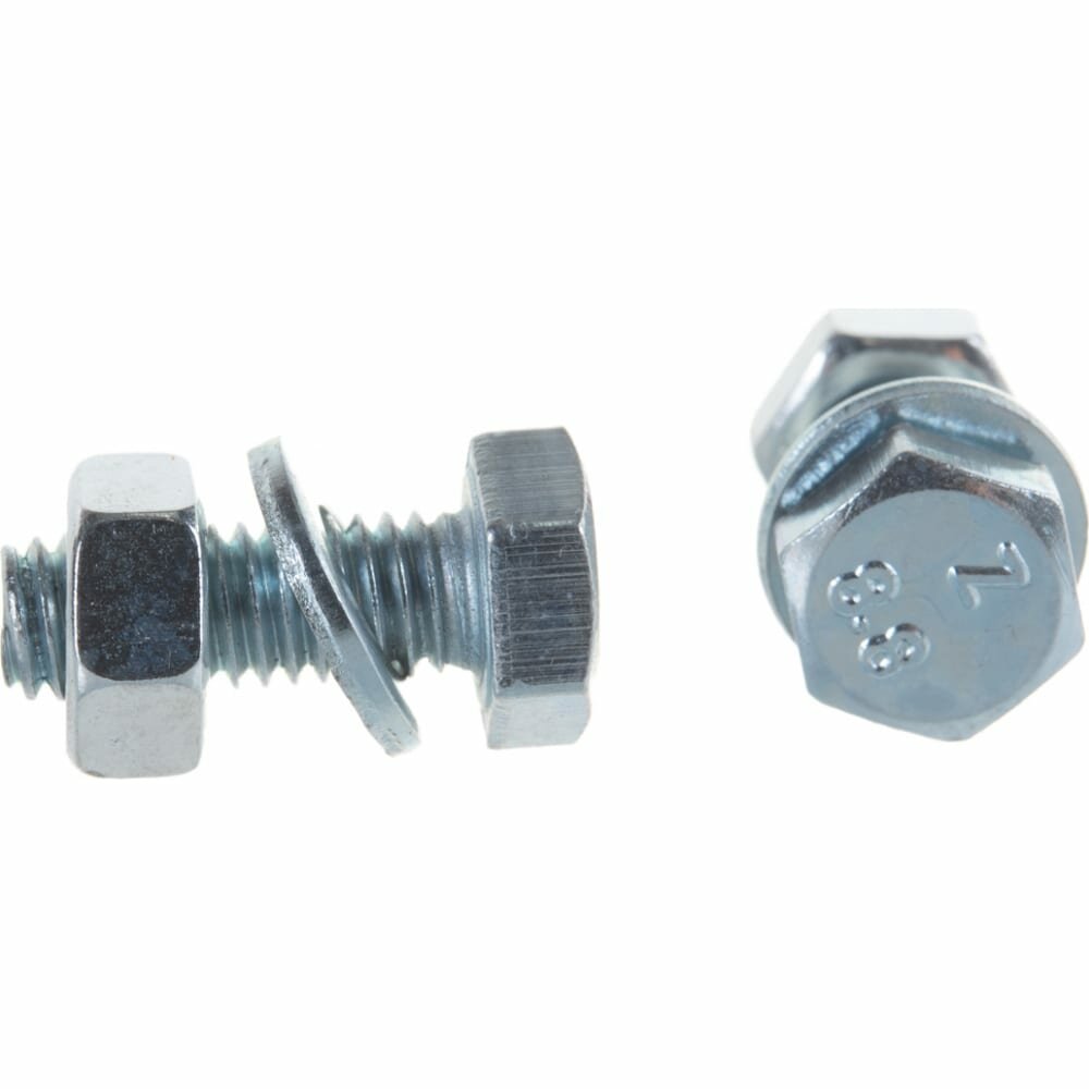 Оцинкованный болт метизный двор м6х16мм (15 шт.)