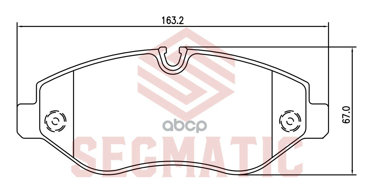Колодка торм диск пер VW CRAFTER 30-35 06-, CRAFTER 30-50 06-, MERCEDES-BENZ SPRINTER 06-, SPRINTER SEGMATIC арт. SGBP2668