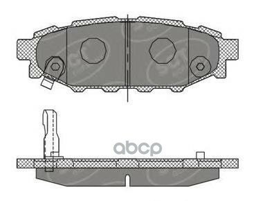 Колод. торм. перед. SUBARU XV 12-/OUTBACK/FORESTER/IMPREZA 09-/LEGACY IV/V 03-/09- SCT арт. sp395