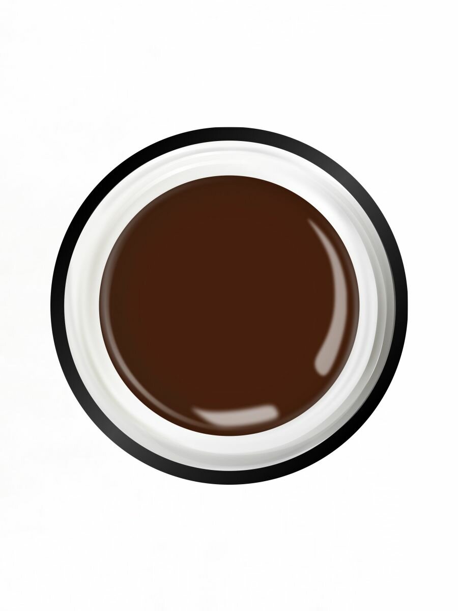 Nail Club Гель-краска с липким слоем каштановая GO-40 Kashtan, 5 мл.