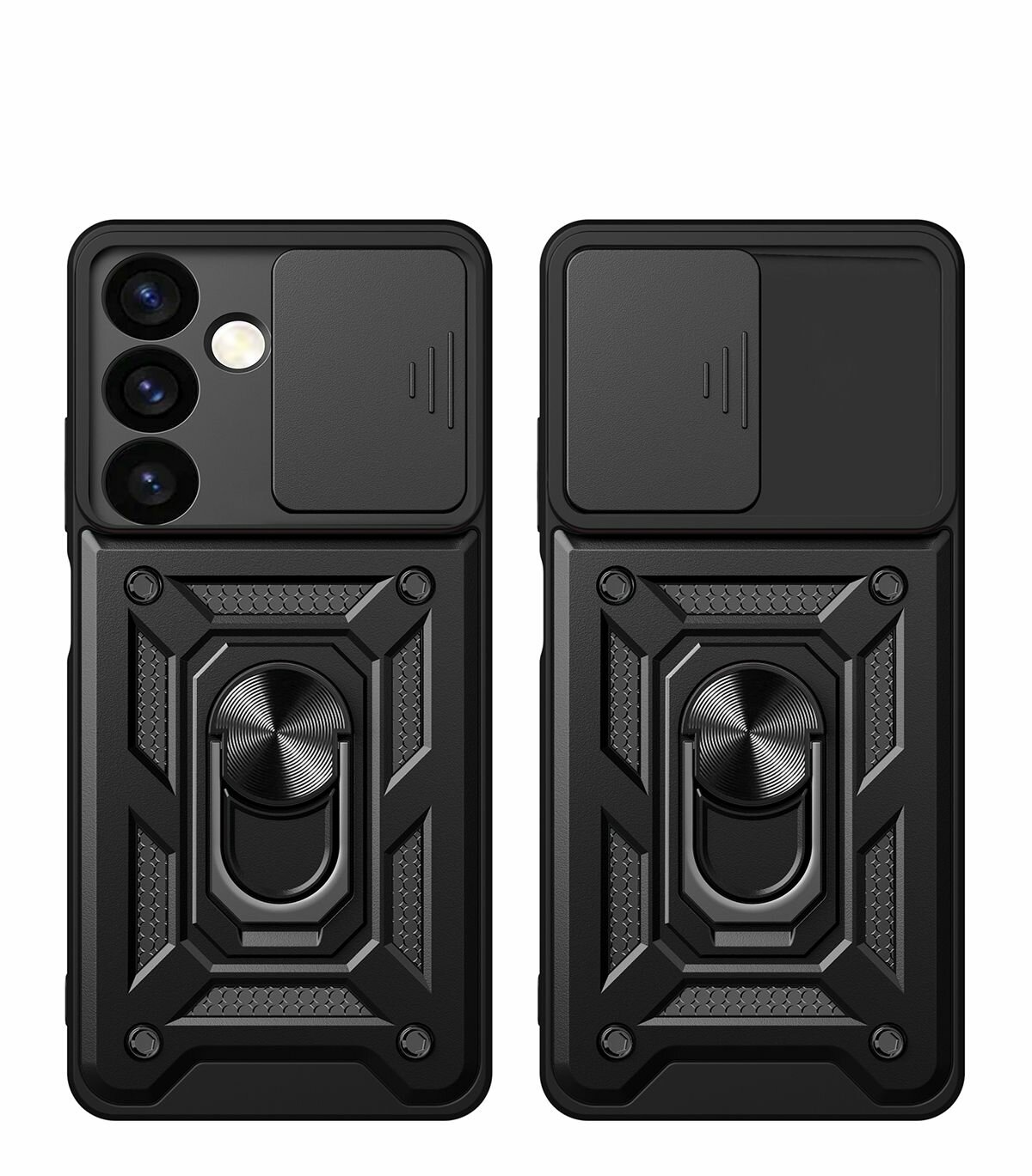 Чехол с кольцом Bumper Case для Samsung Galaxy S24 (черный)
