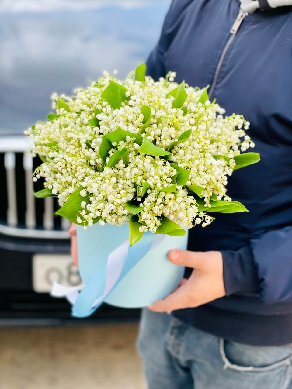 Белоснежные ландыши в коробке. Rybe-flowers.