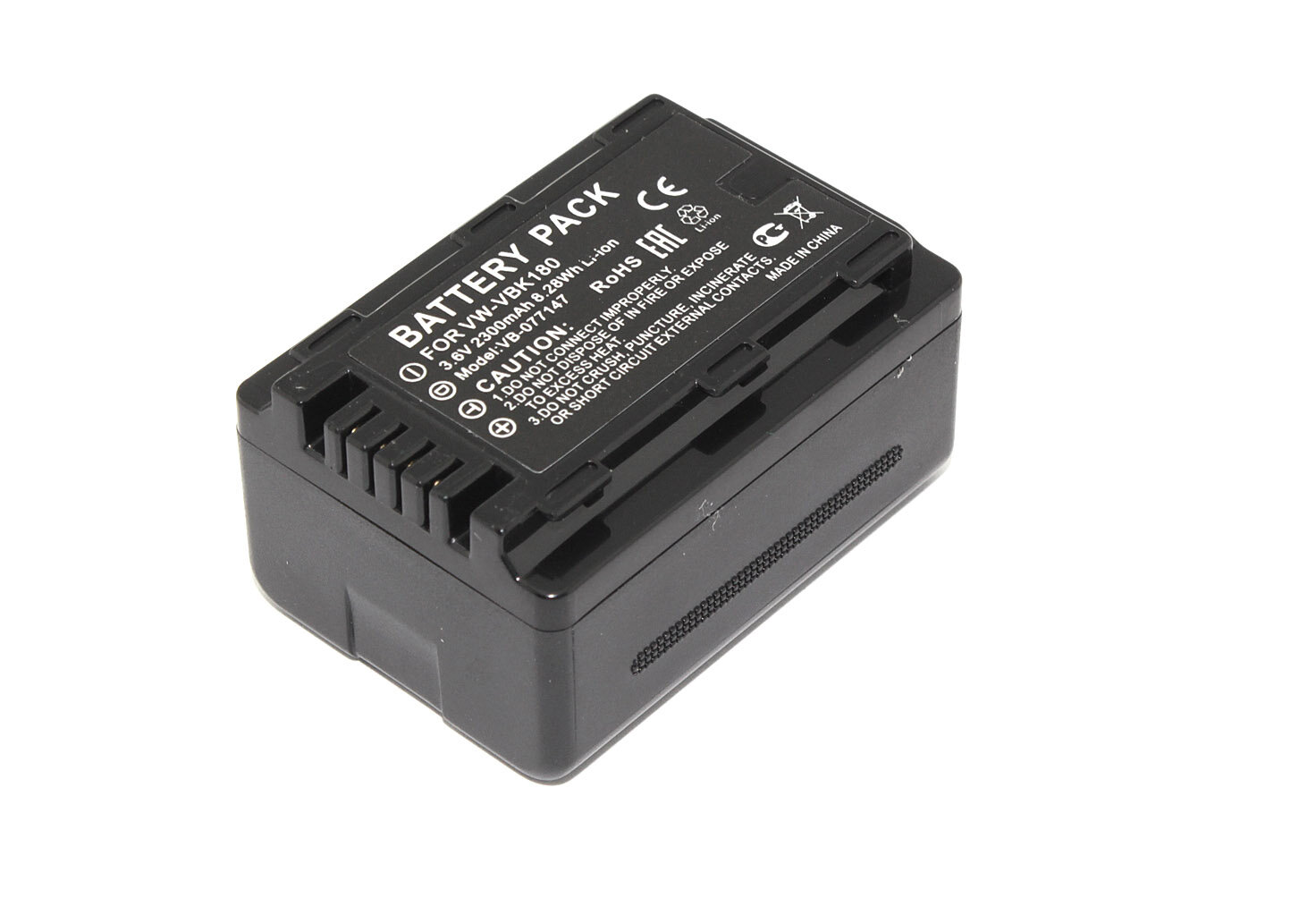 Аккумуляторная батарея для фото и видеокамеры Panasonic HC-V10 (VW-VBK180) 3.6V 2300mAh Li-ion