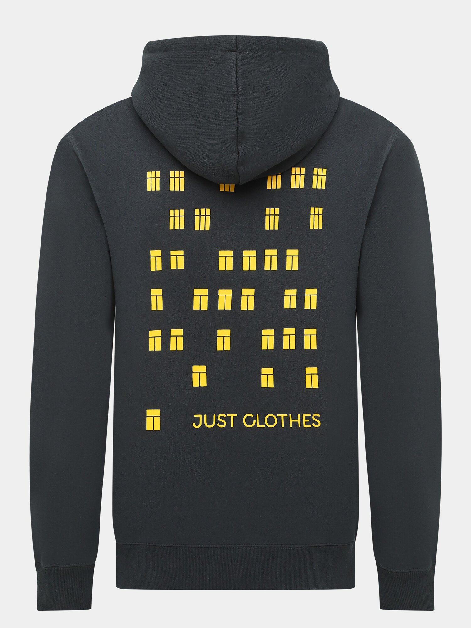 Худи JUST CLOTHES Осень-зима 2025, размер 48, , черный — фото 1